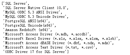 Python连接SQL server_driver = '{odbc driver 17 for sql server}-CSDN博客