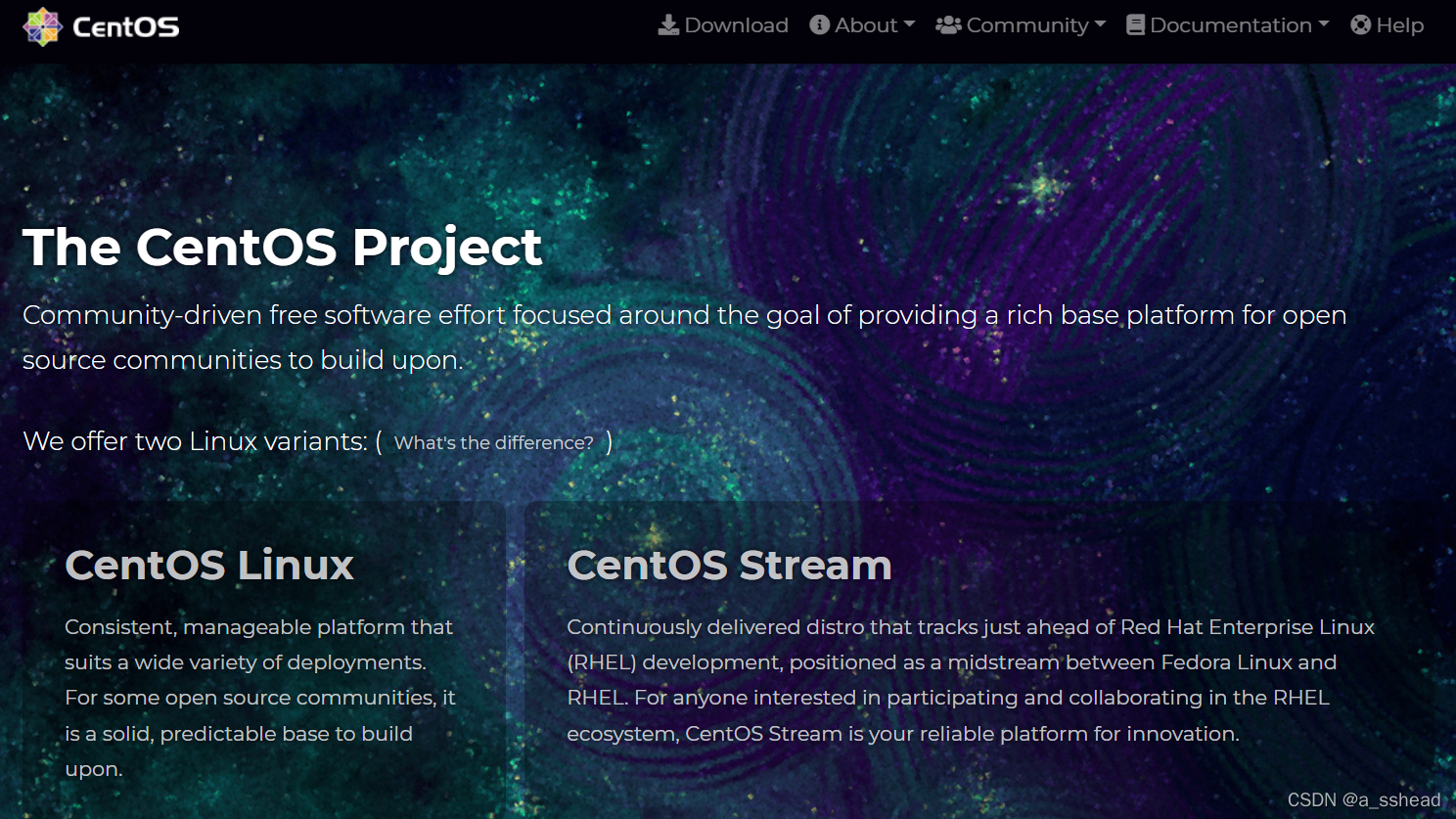 虚拟机CentOS7的下载和部分安装_the centos project-CSDN博客