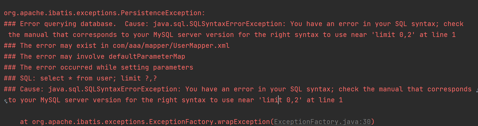 初学MyBatis PageHelper.startPage(m,n)报错，自动添加limit_mybatis sqlserver 不支持 limit-CSDN博客
