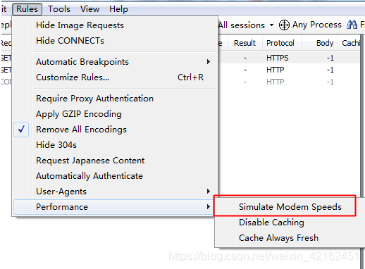 Fiddler之模拟弱网测试_2.2g 3g 4g 5g wifi 的网速,则在fiddler中的网速值具体应该设置多少-CSDN博客