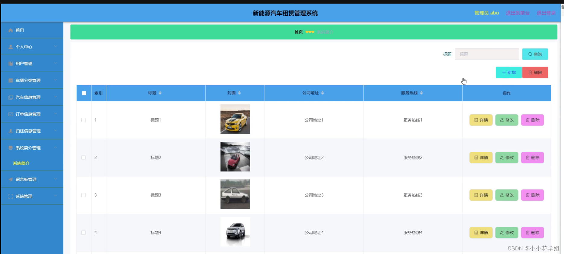 Java计算机毕业设计新能源汽车租赁管理系统计算机（附源码、数据库）大数据技术毕业设计新能源汽车代码 Csdn博客