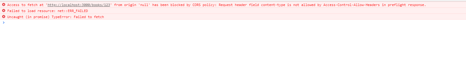 Access to XMLHttpRequest at 'http://localhost:3000/axios' from origin 'null' has been blocked by ...