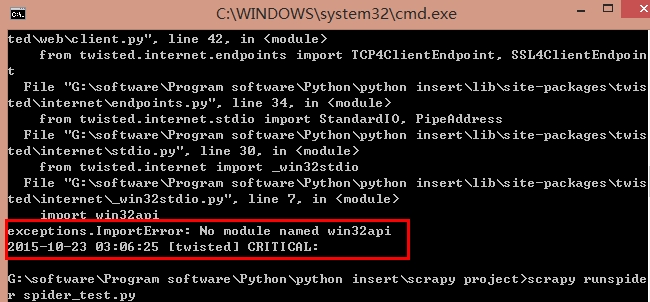 python spider 安装 package_[Python爬虫] scrapy爬虫系列 .安装及入门介绍-CSDN博客