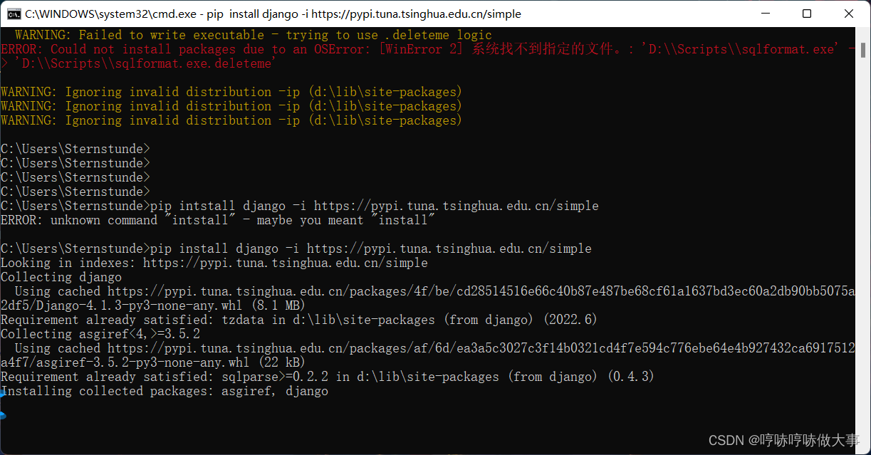 WARNING: Ignoring invalid distribution ip的解决方案_pycharm 创建requirements.txt warning: ignoring ...