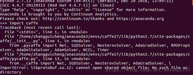 Ubuntu16.04+anaconda+python2.7+caffe安装_conda python2.7安装caffe importerror: libgflags.so.2-CSDN博客