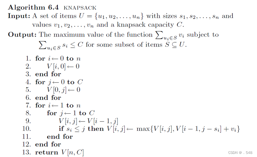 The 0-1 Knapsack Problem KNAPSACK_a minimal algorithm for the 0-1 knapsack problem-CSDN博客