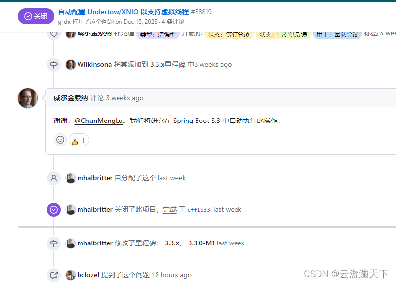 Springboot3 2 X支持虚拟线程 Spring Threads Virtual Enabled Csdn博客