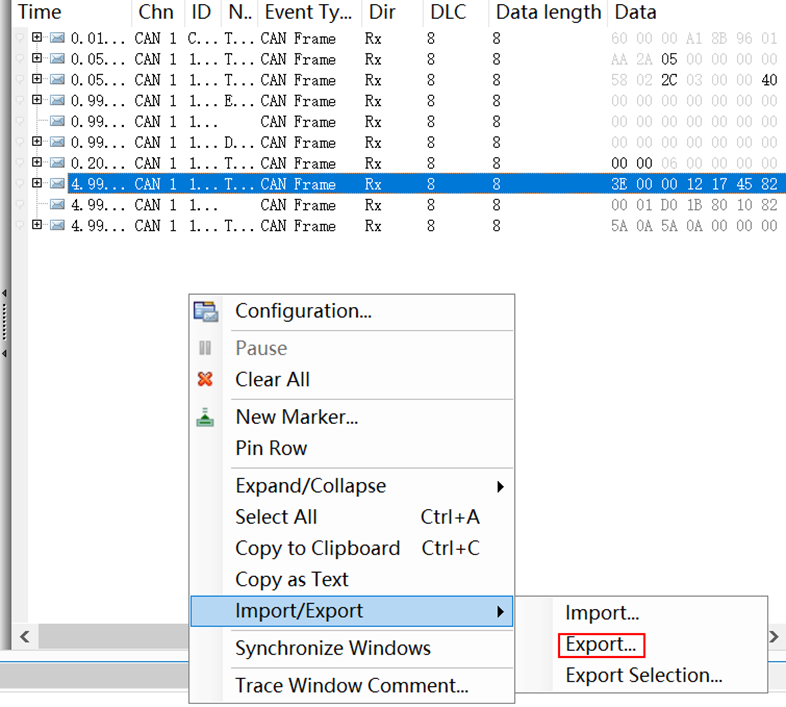 CANoe使用记录（二）：Trace界面介绍_canoe11 lin trace monitoring-CSDN博客