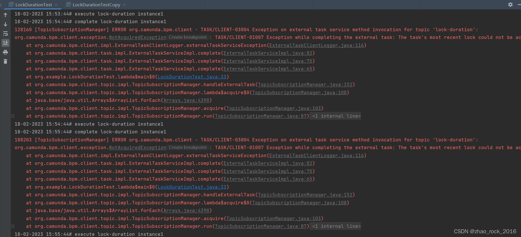 Camunda - external task之NotAcquiredException_caused by: org.camunda.bpm.client.exception.extern ...
