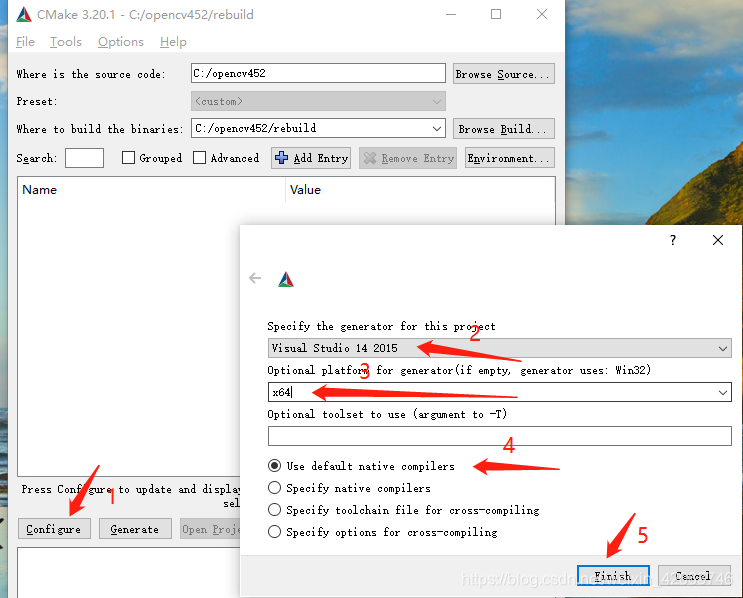 OpenCV4.5.2（+opencv_contrib）+CMake3.20.1+vs2017重新编译_重新编译opencv-CSDN博客