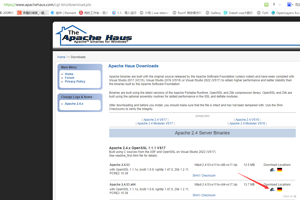 Windows10安装Apache2.4_win10 apache-CSDN博客