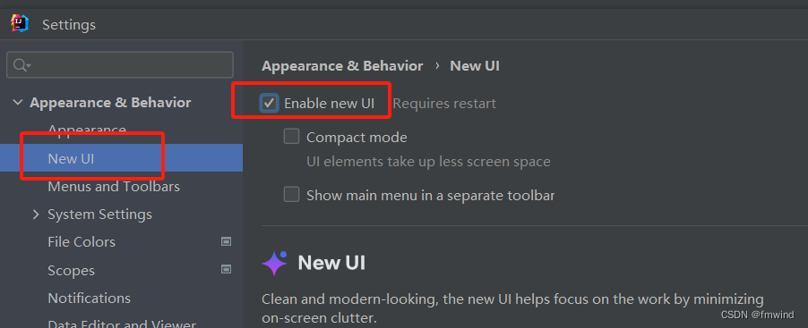 idea2023新UI风格不见了怎么办？_idea没有new ui-CSDN博客