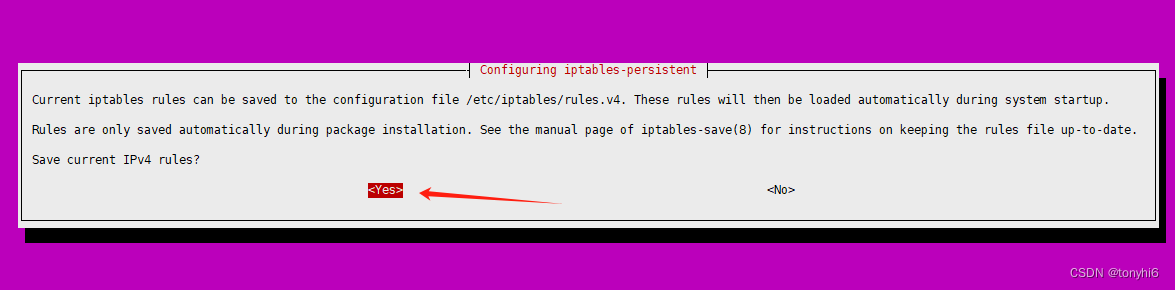 Ubuntu server 24 (Linux) 保存iptables 规则 重启也生效_ubuntu iptables 重启生效-CSDN博客