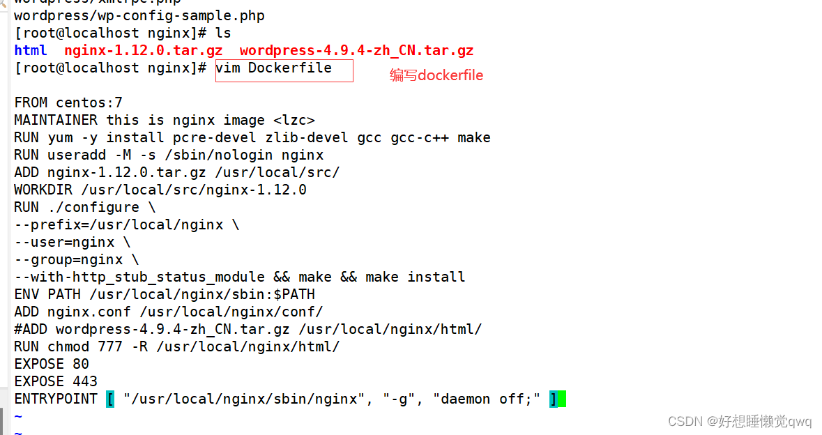 Dockerfile镜像LNMP的实战_lnmp docker镜像-CSDN博客