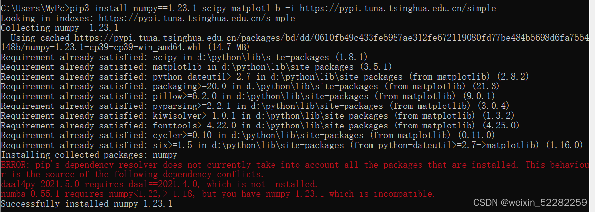 Original error was: DLL load failed while importing _multiarray_umath ...