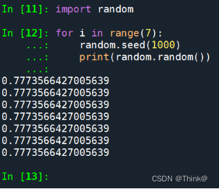 （Python 3）Random seed 随机种子_python random.seed-CSDN博客