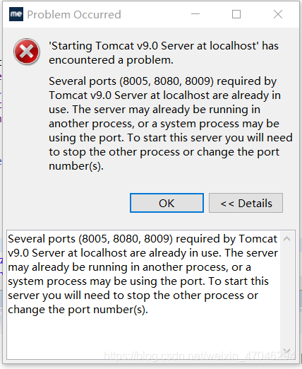MyEclipse启动Tomcat时报错Could not publish the server 解决方法_myeclipse could not publish to the server ...