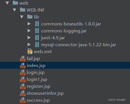 JavaWeb实现表单注册登录_建立一个login类(integer id; string username; string pas-CSDN博客