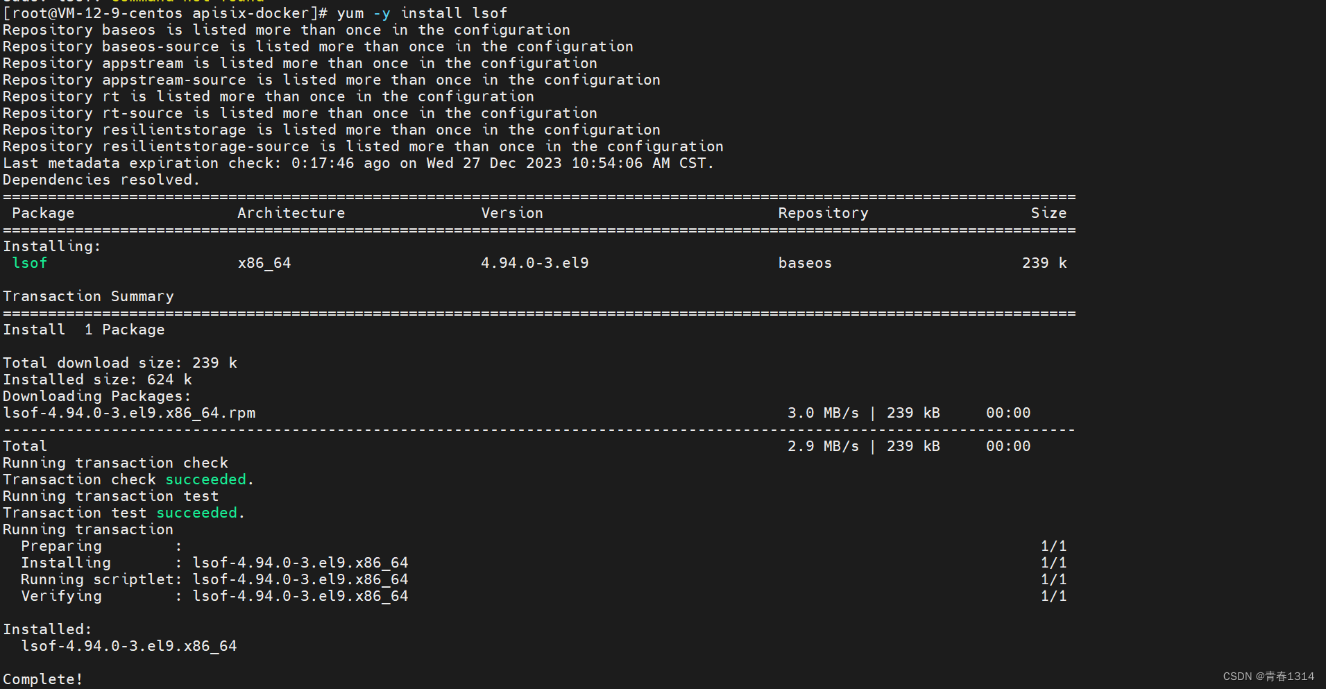 -bash: lsof: command not found-CSDN博客