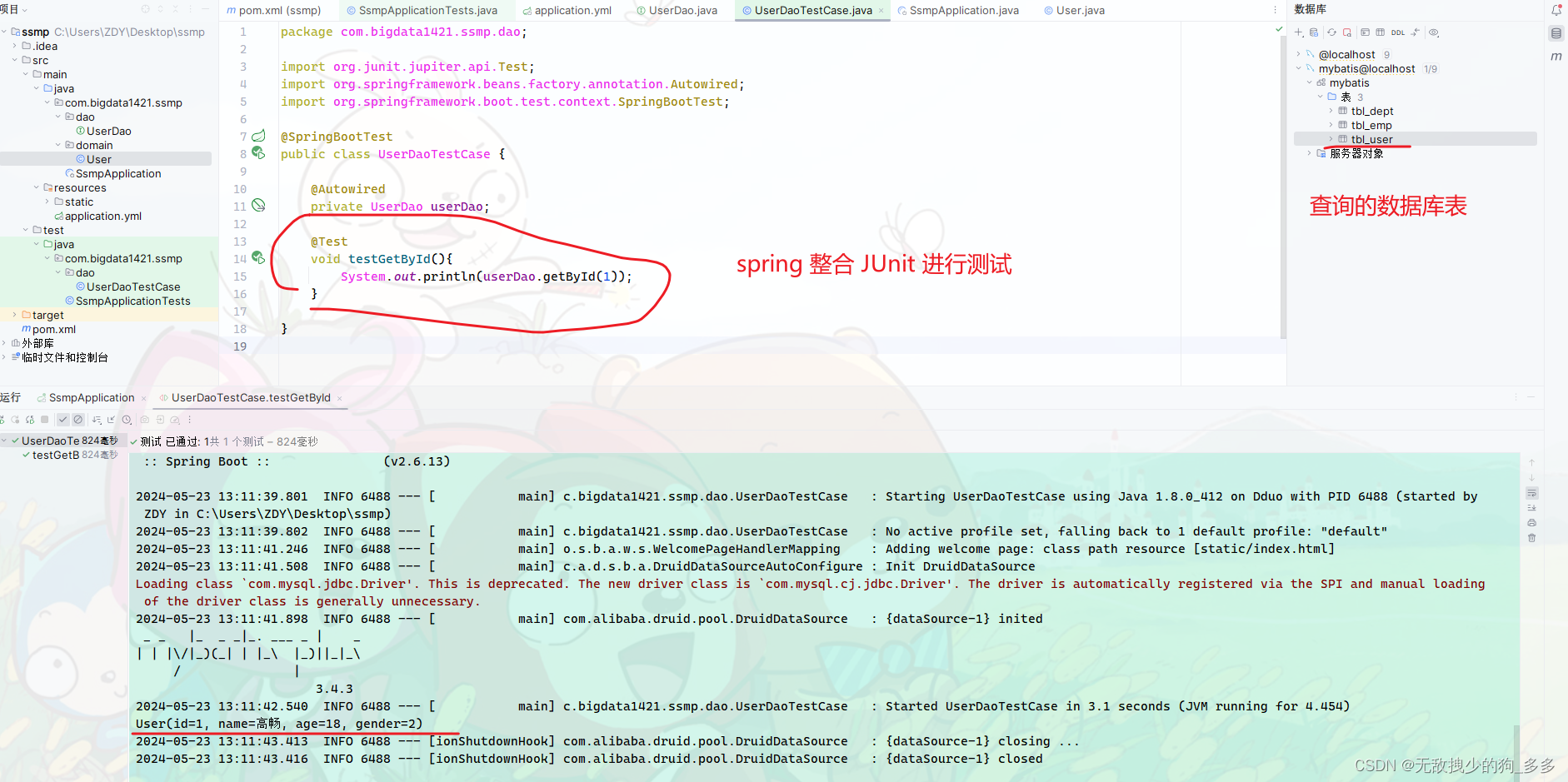 SSMP整合案例第二步 数据层dao开发及实现特殊查询_ssm框架中dao层select-CSDN博客