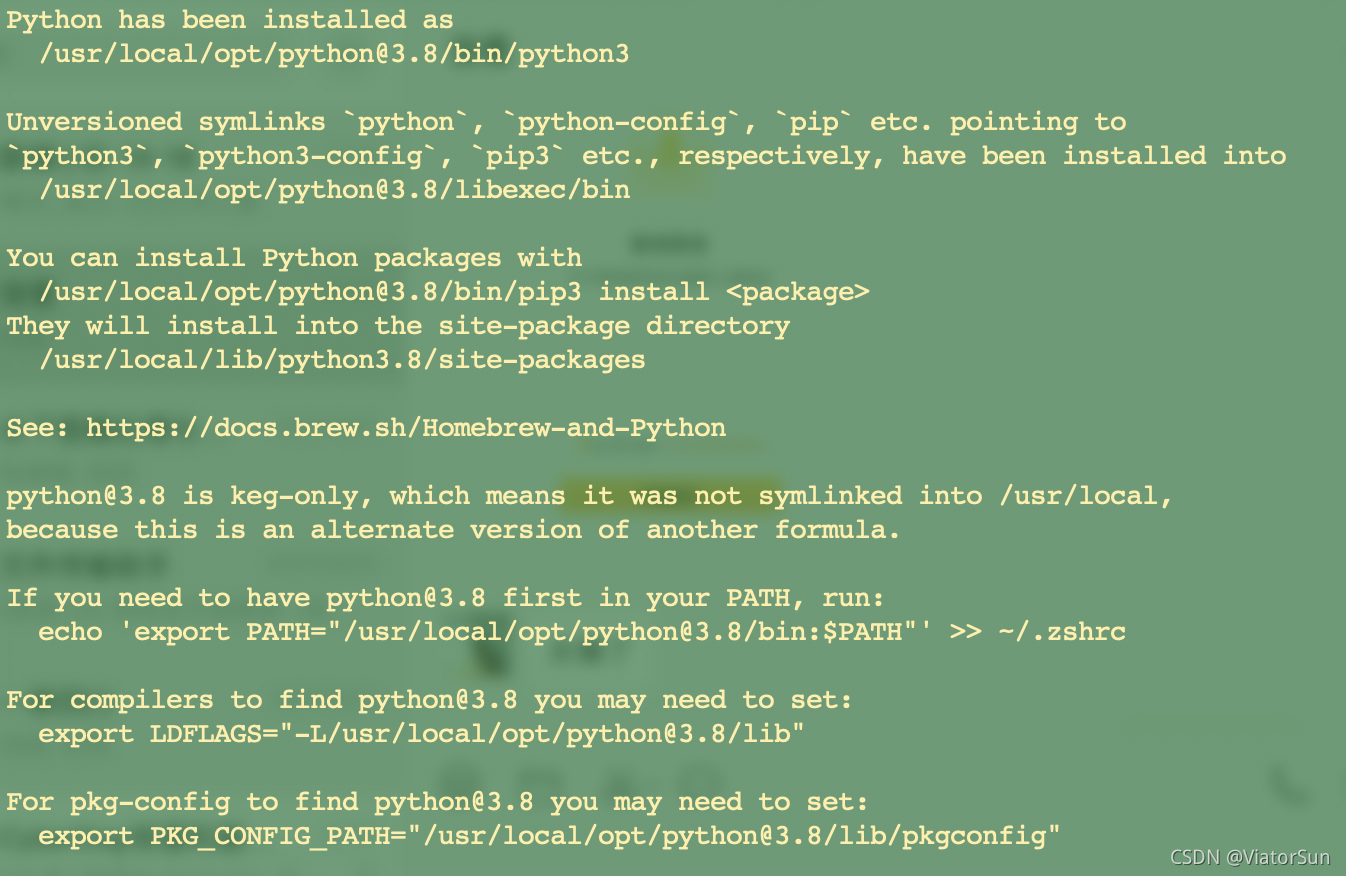 mac 之 homebrew 配置Python环境_brew python-CSDN博客