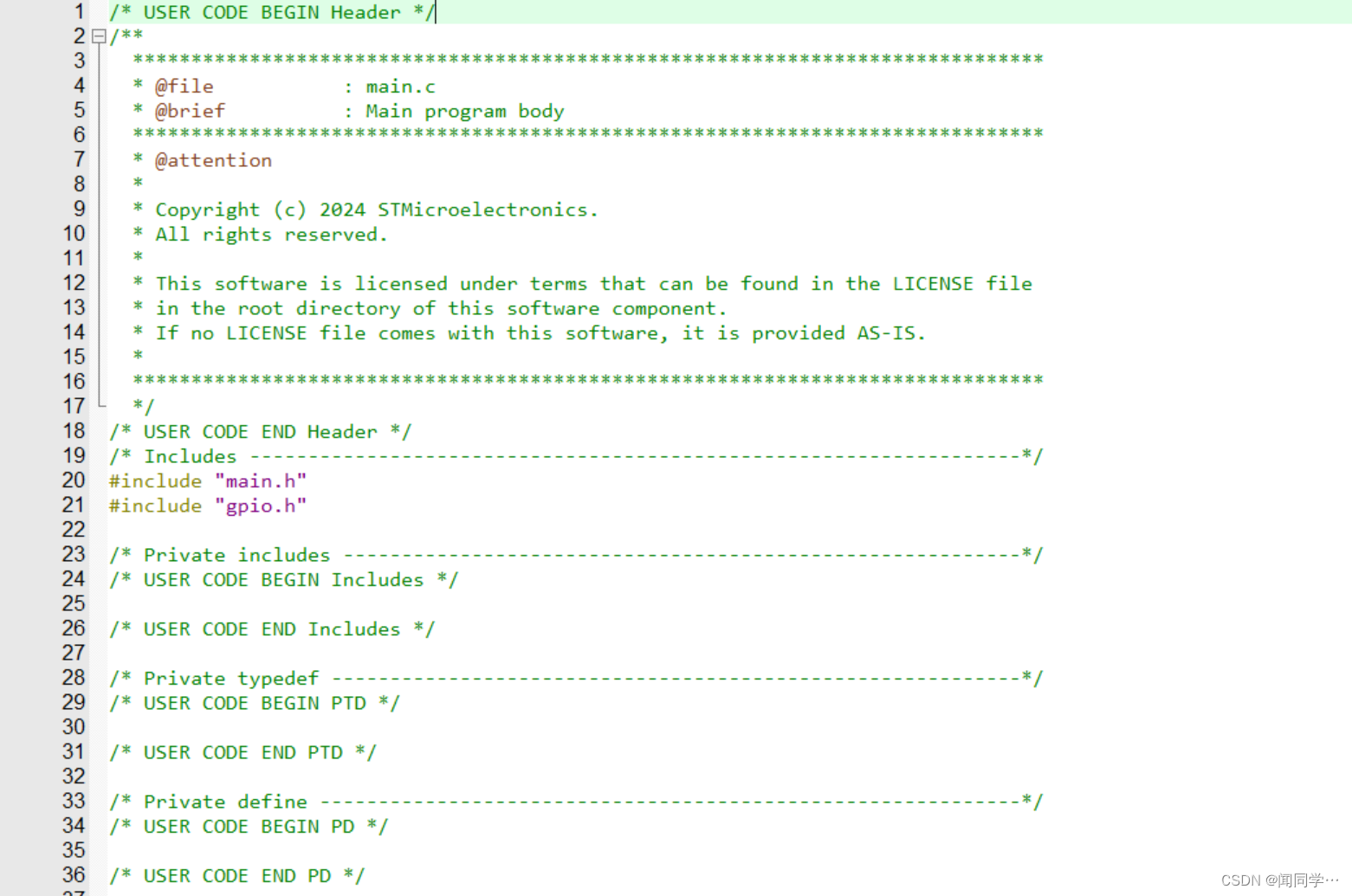 关于CubeMX生成MDK项目模板格式_user code begin pv-CSDN博客