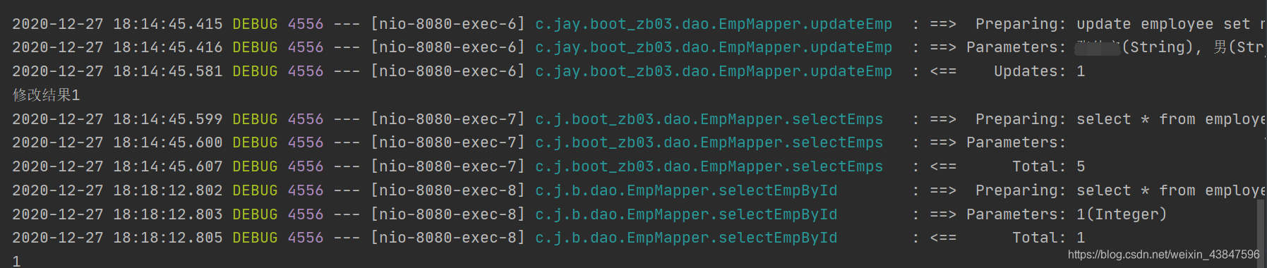 在写springboot Mybatis项目的时候怎么查看执行的sql语句springboot 查看mybatis执行sql Csdn博客