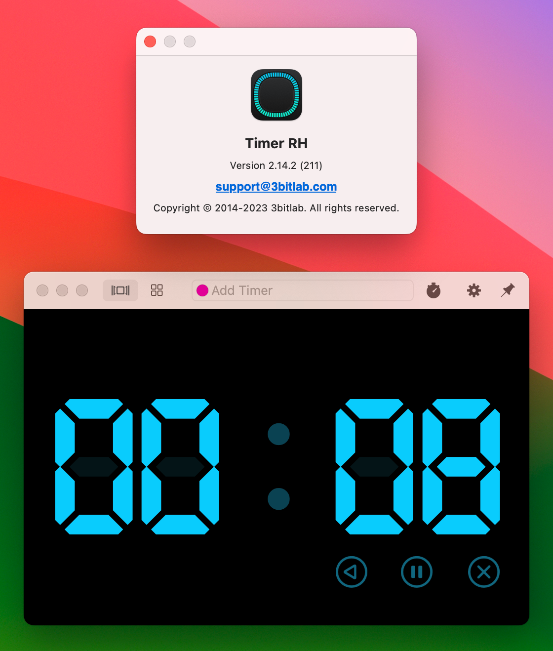 轻巧的定时器软件 Timer RH Pro for Mac v2.14.2 Mac版安装教程_rh timer pro for mac-CSDN博客