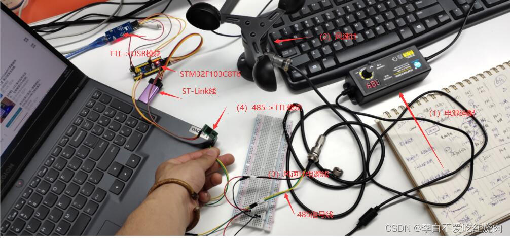 毕业设计1-DFROBOT 风速计 调试记录（基于485协议+ STM32Cubemx + STM32F103C8T6）_cubemx rs485 rtu协议-CSDN博客