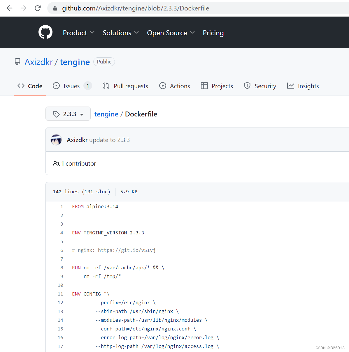tengine基于alpine镜像制作dockerfile-公司在用版_docker tengine-CSDN博客