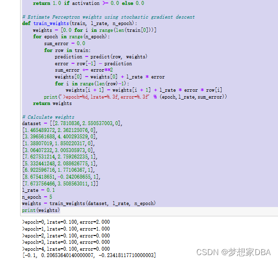 About Perceptron with Python_function predictedclass,accuracy ...