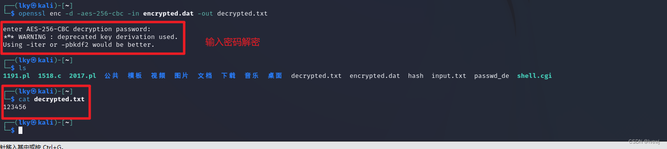 密码-openssl加密解密使用_openssl enc-CSDN博客