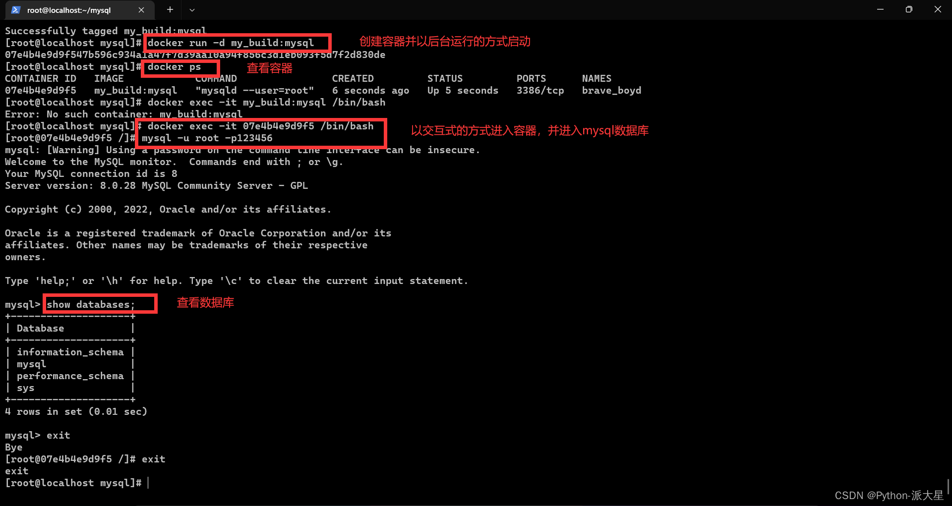 Docker 基于centos构建nginx镜像 构建MySQL镜像_docker容器使用dockerfile基于centos镜像部署nginx-CSDN博客