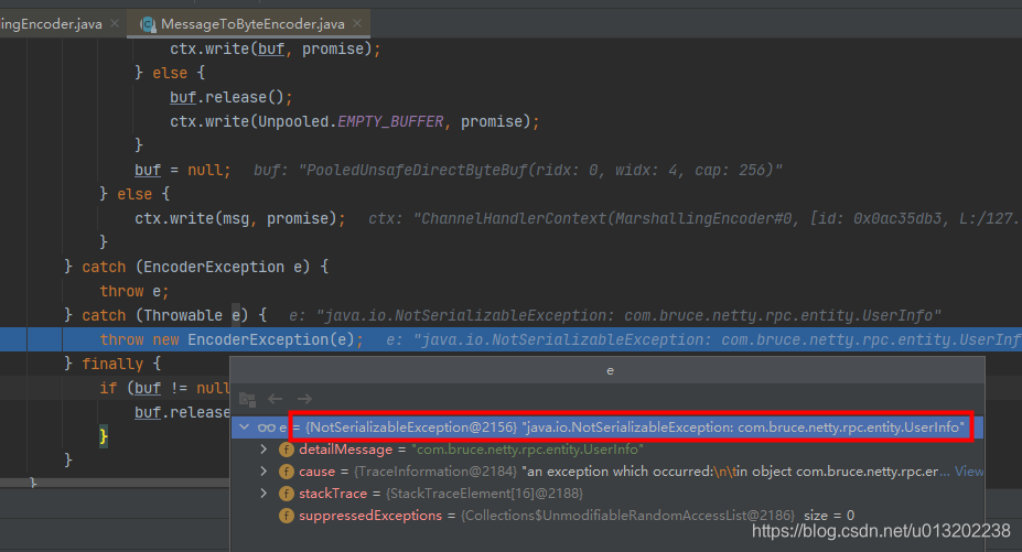 netty客户端发送数据时异常被隐藏_internal exception io netty handler codec encoder -CSDN博客