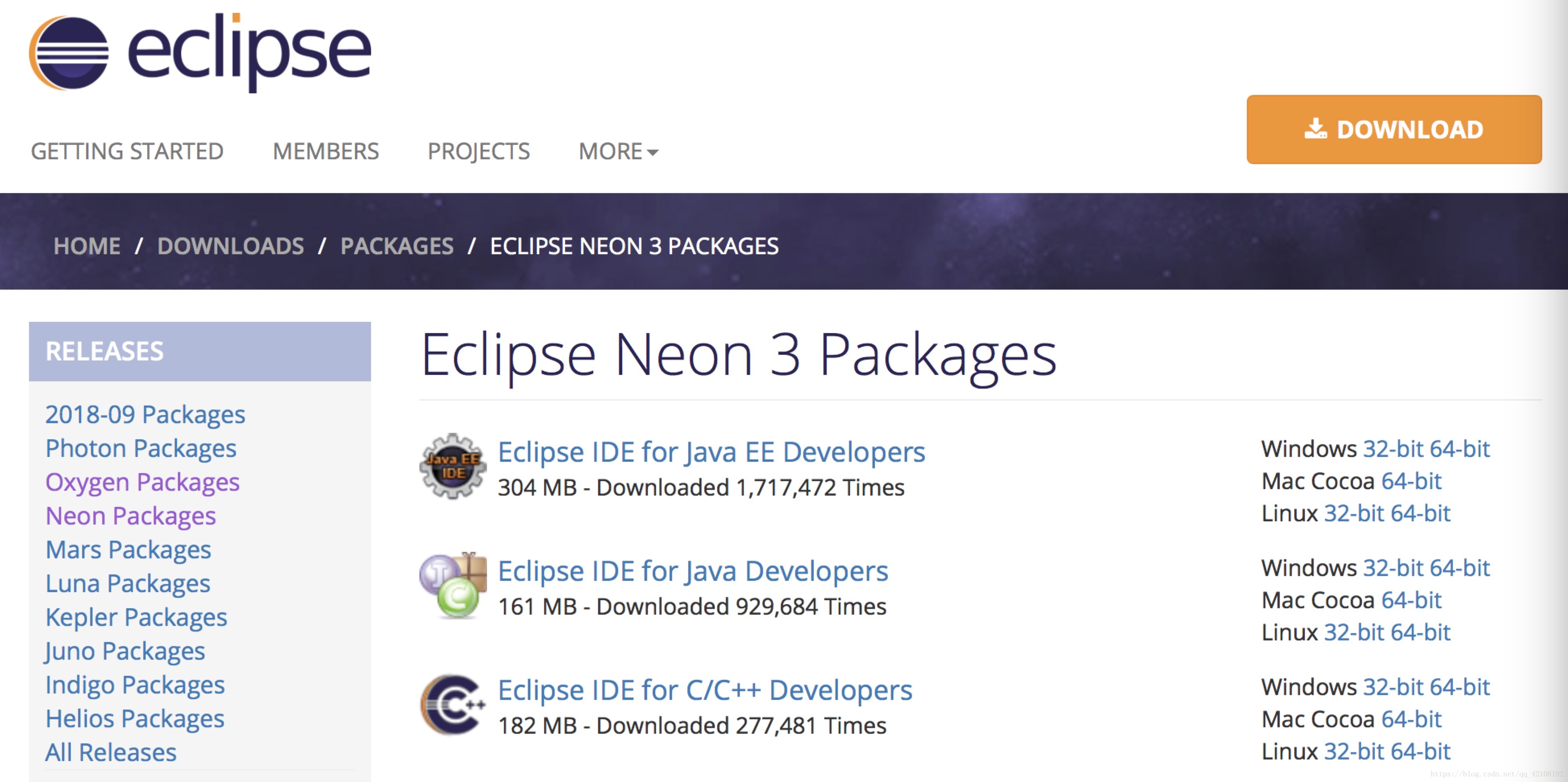 Eclipse 官网下载指南-CSDN博客