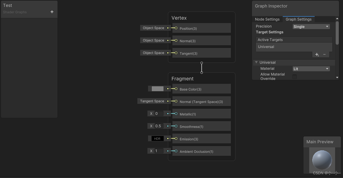 Shader学习第三篇：Shader Graph入门教程_shadergraph-CSDN博客