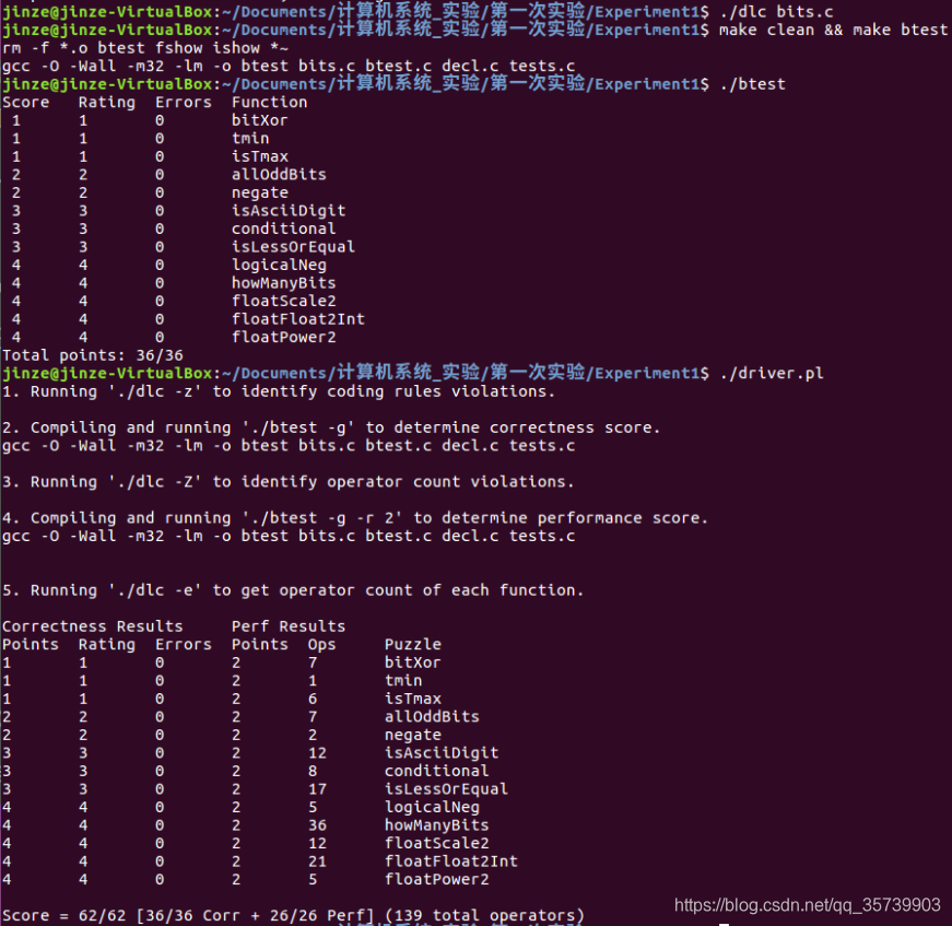 Csapp实验一：位操作（data Lab） Csdn博客 