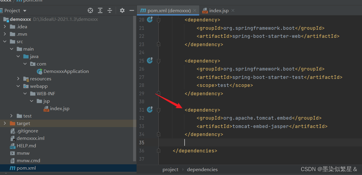 创建新的Springboot Web项目，并连接渲染jsp_springboot 渲染jsp-CSDN博客