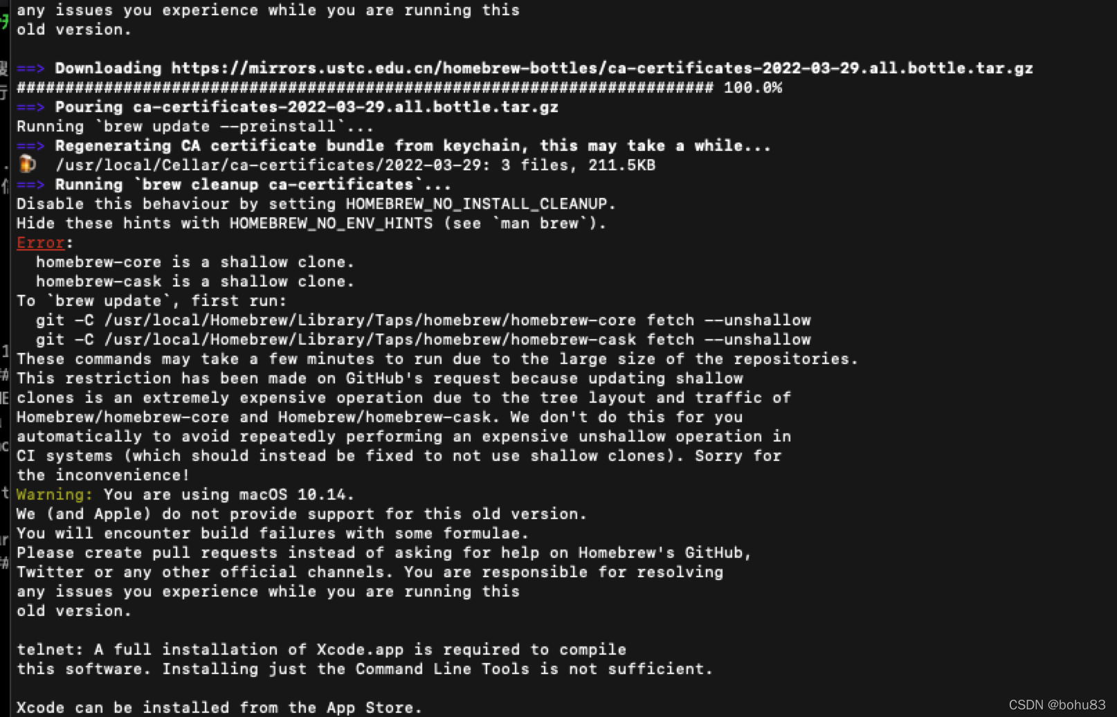 mac 安装brew_error: telnet: an unsatisfied requirement failed t-CSDN博客