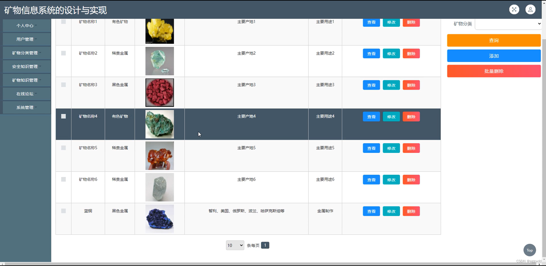 Ssmjsp计算机毕业设计基于ssm框架的矿物信息系统的设计与实现k0788【源码、程序、数据库、部署】基于smm框架的信息系统的设计和实现 Csdn博客