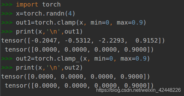 pytorch中函数名后有下划线和没有下划线（e.g clamp和clamp_）的区别_pytorch中下划线是重写的函数吗-CSDN博客