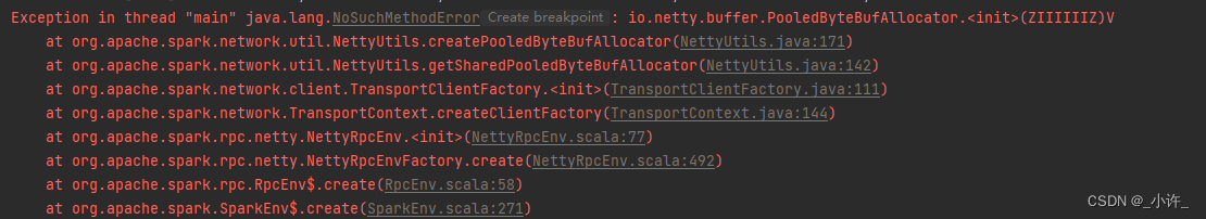 java.lang.NoSuchMethodError: io.netty.buffer.PooledByteBufAllocator.＜init＞(ZIIIIIIZ)V_com ...