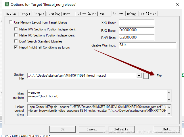 IMXRT10xx MDK 编译器AC5 升级AC6_error: l6079e: subtool invocation error: error exe-CSDN博客
