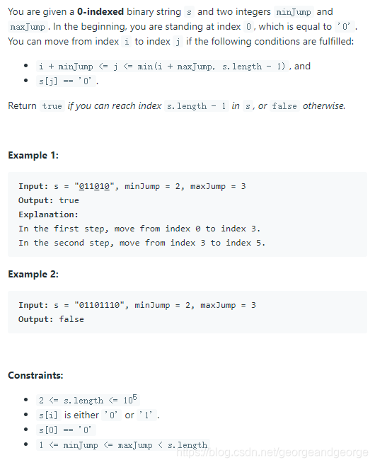 leetcode 1871. Jump Game VII-CSDN博客