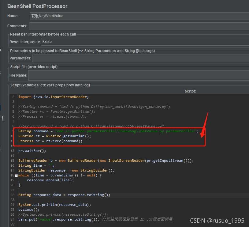 Jmeter 获取python脚本返回的值_jmeter的os进程调用python后怎么提取返回数据-CSDN博客