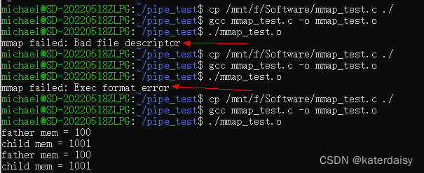 Linux: WSL mmap时报错：Bad file descriptor， Exec format error。 解决方法是加flags加MAP_ANON属性。_mmap: bad ...