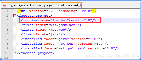 Project facet Java 1.8 is not supported by target runtime Apache Tomcat v7.0._runtime apache ...
