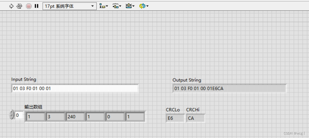 Labview实现MODBUS通讯协议的CRC16校验_labview crc16modbus校验程序-CSDN博客