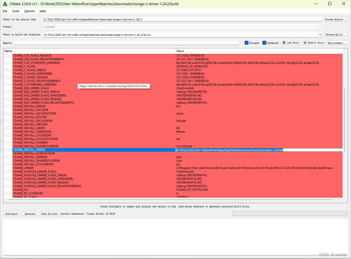 mongodb c++11驱动编译安装详细说明(windows环境举例)_cmake gui 编译mongocxx-CSDN博客
